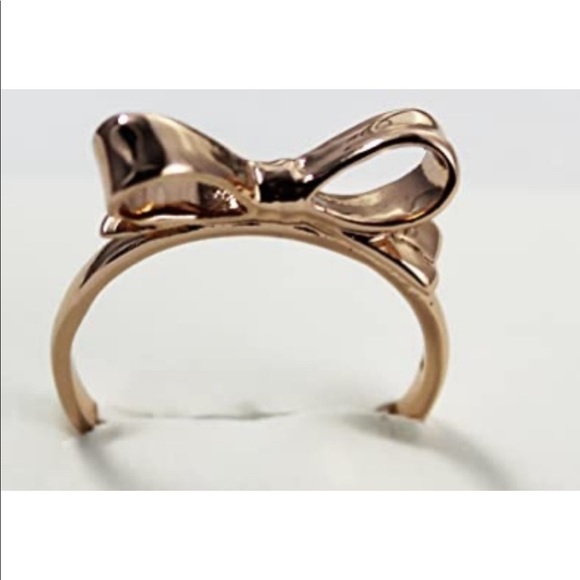 kate spade | Jewelry | Kate Spade Nwot Rose Gold Bow Ring Size 7 | Poshmark